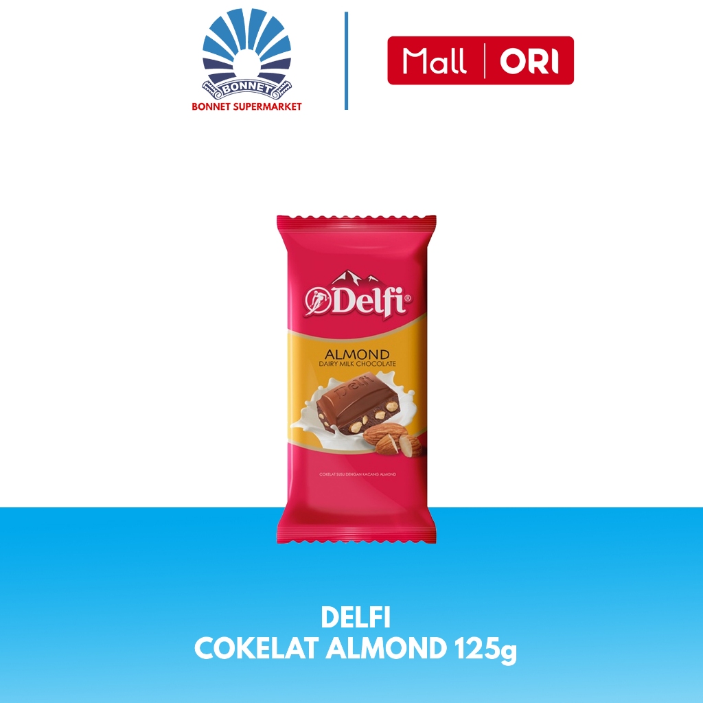 Jual Delfi Cokelat Almond 125g | Shopee Indonesia