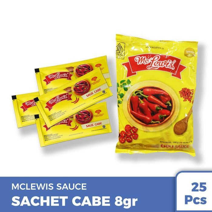 Jual Mc Lewis Chili Sauce Sachet 25x8g | Shopee Indonesia