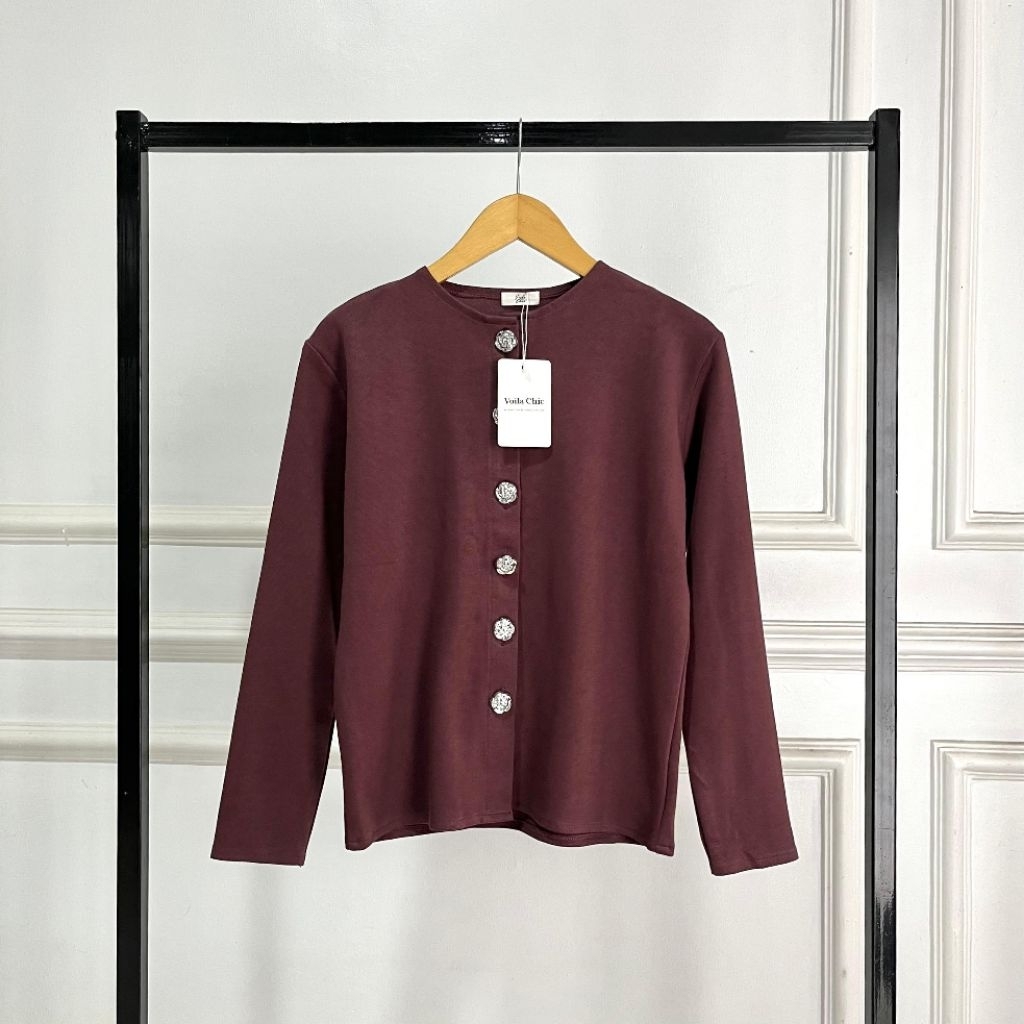 Jual Voila Chic - Arinka Top Baju Knit Basic Premium / Atasan Wanita ...
