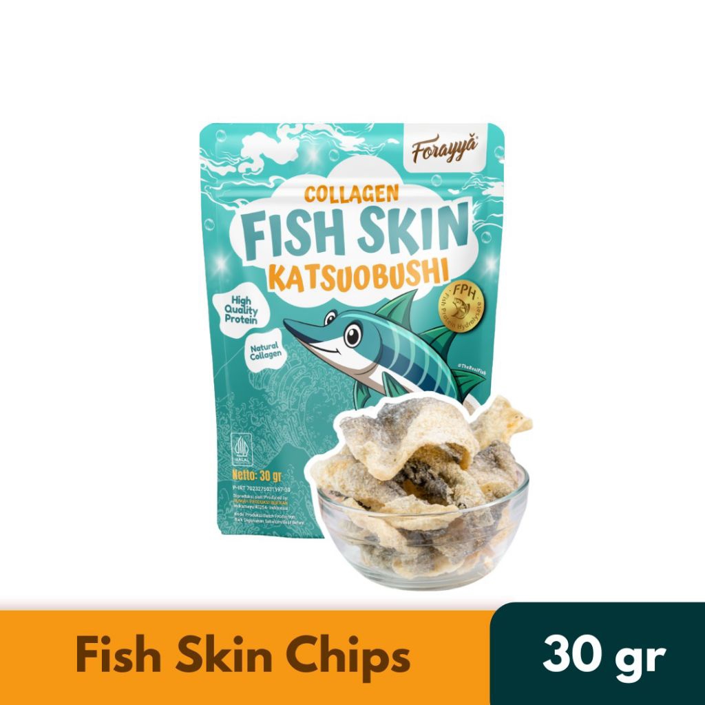 Jual Fish Skin Katsuobushi Collagen Keripik Kulit Ikan Barakuda ...