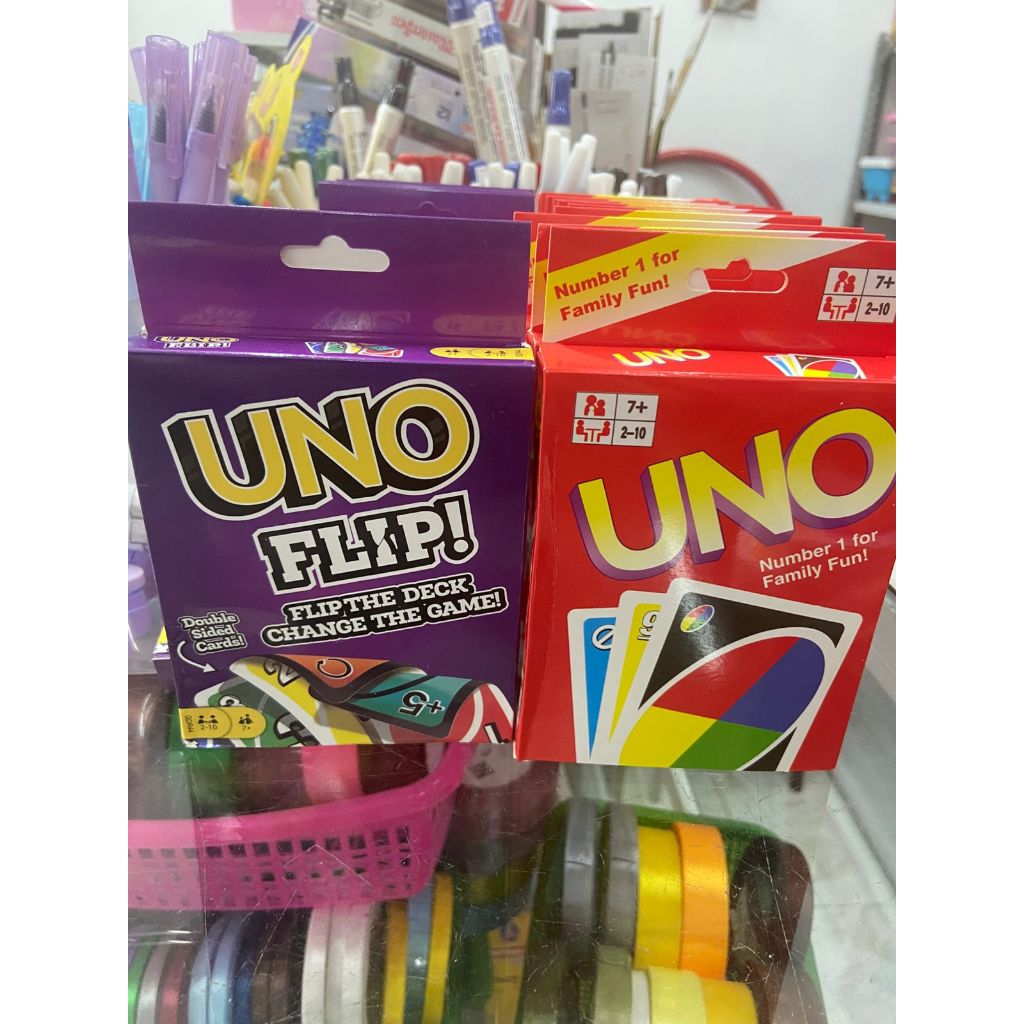 Jual Kartu Uno Flip dan Kartu Uno Merah Permainan Kartu Keluarga ...