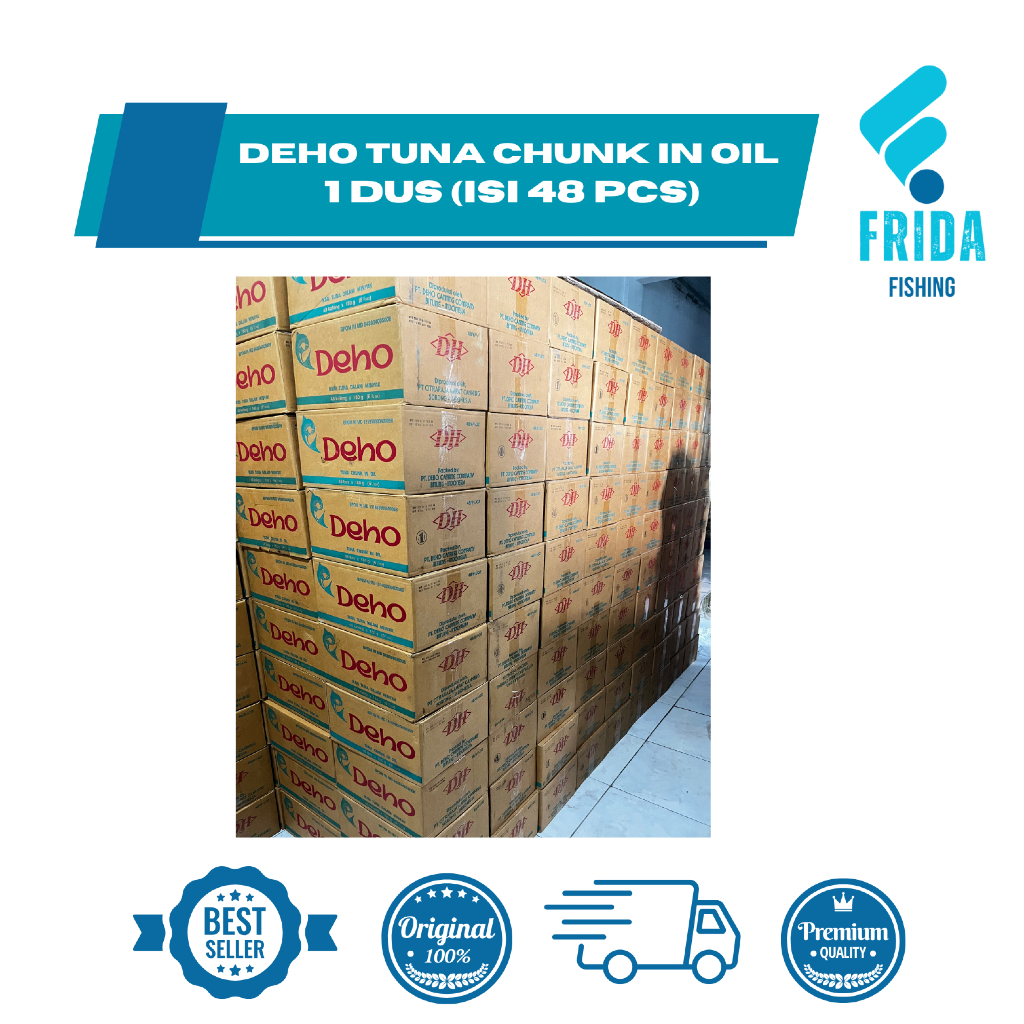 Jual DEHO TUNA CHUNK IN OIL / TUNA DALAM MINYAK 180g 1 DUS (48pcs) | Shopee Indonesia