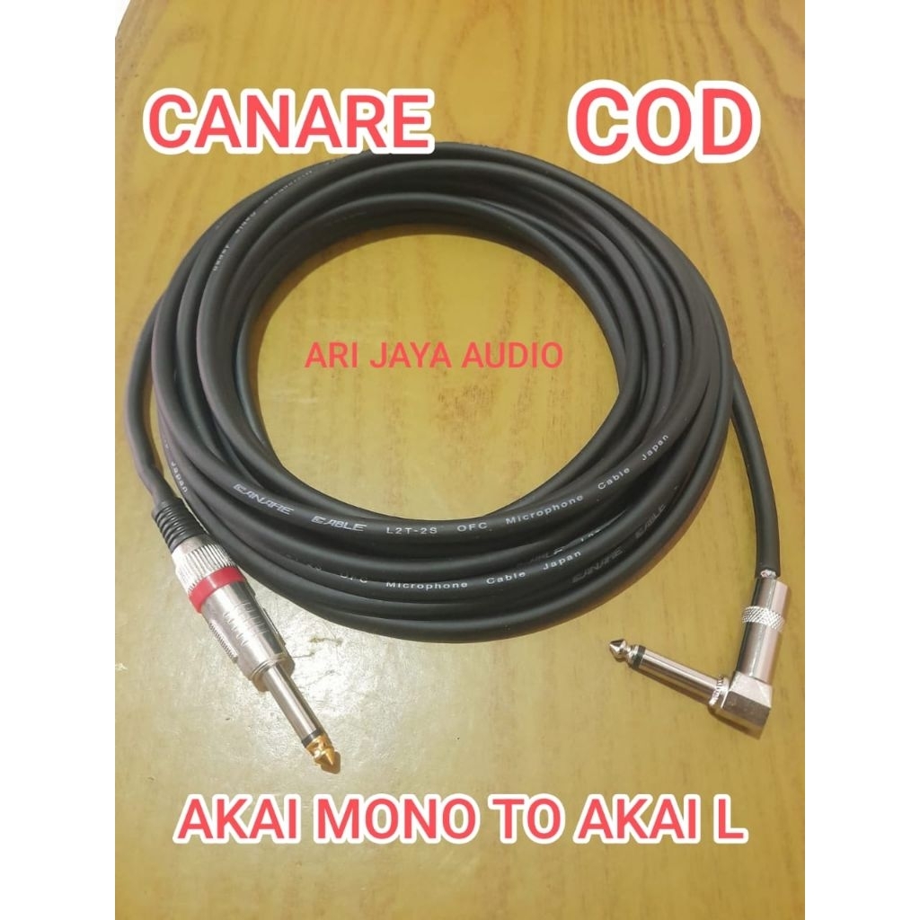 Jual kabel jack gitar lurus mono To L mono kabel L2T -2S panjang 10 ...