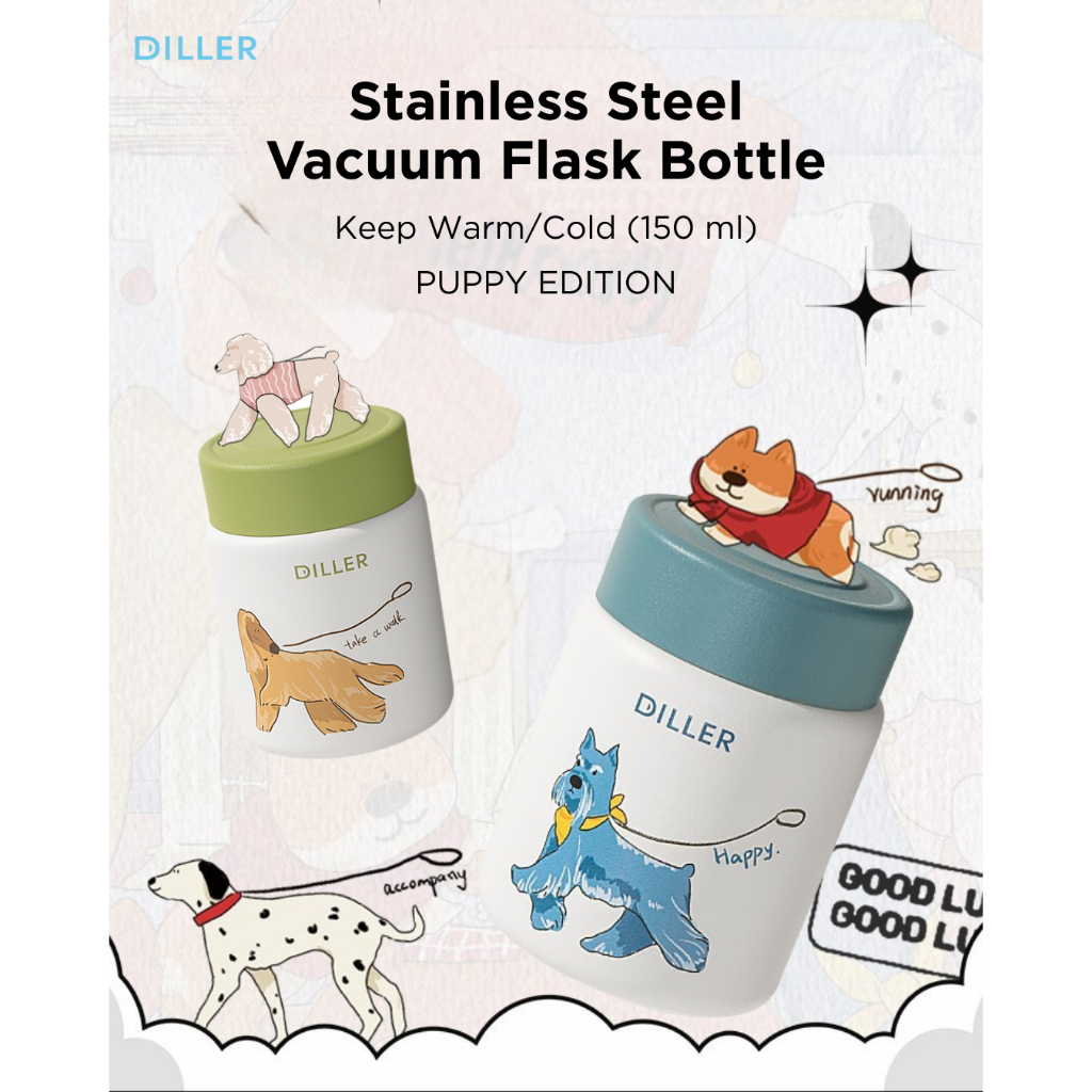 Jual Diller - Mini Tumbler Puppy 150 ml / Insulated Tumbler/ Stainless ...