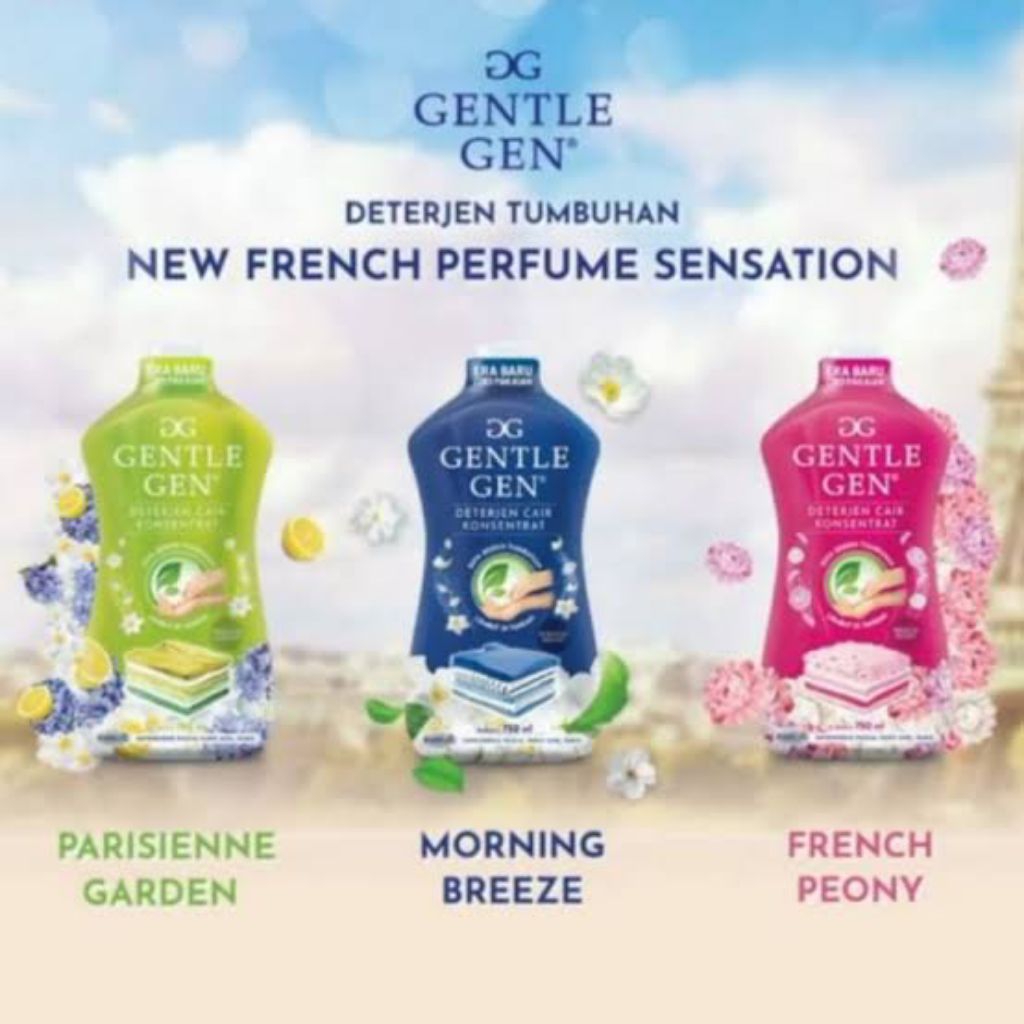 Jual Paket 7 pcs Gentle Gen Deterjen Cair Botol 700 ml Wangi | Shopee ...