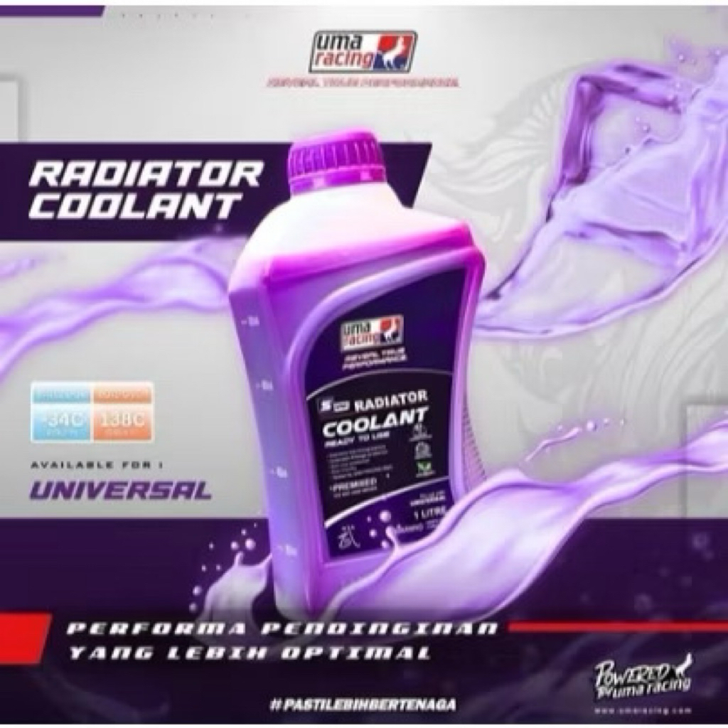 Jual AIR RADIATOR UMA RACING 1 LITER - UMA PREMIX RADIATOR COOLANT ...