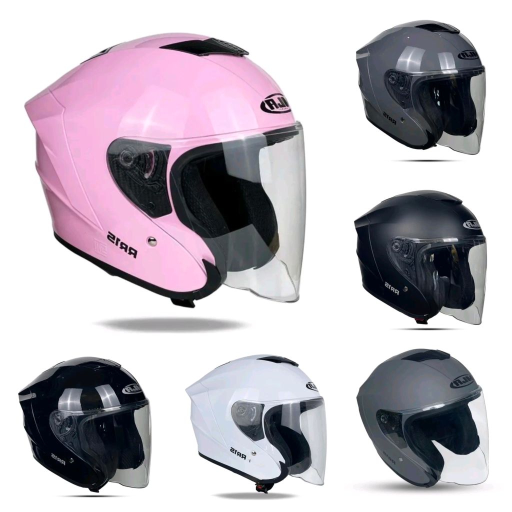 Jual Helm Half Face MLA-RR15 KAIROZ 2 Grey Glosy premium pria/wanita ...