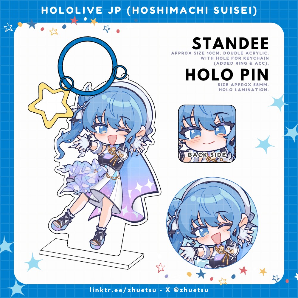 Jual [Zhuetsu] Hololive Suisei Standee & Pin | Shopee Indonesia
