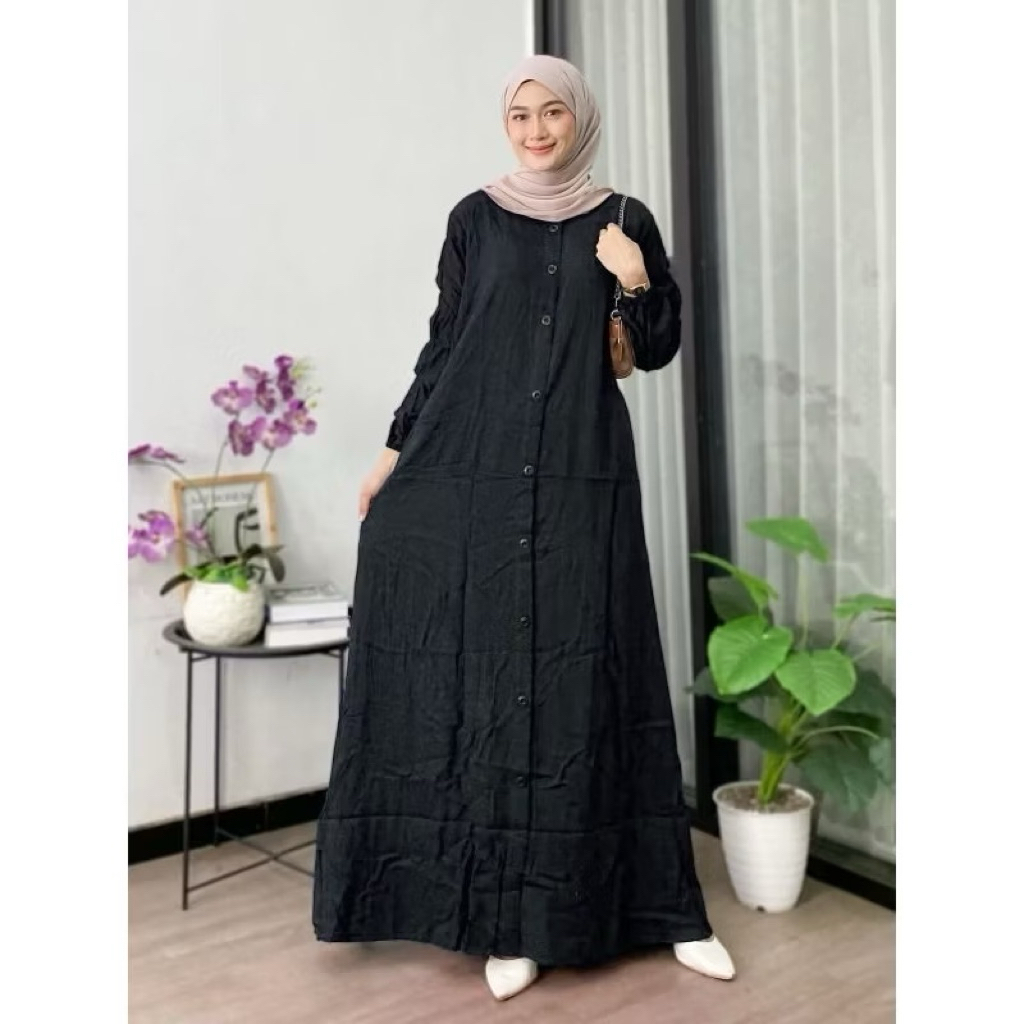 Jual GAMIS WANITA POLOS FULL KANCING TWILL ORI PREMIUM BEST SELLER ...