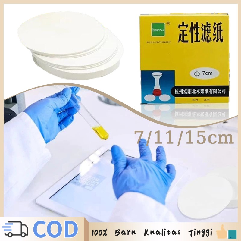 Jual Isi100/set Kertas Saring Laboratorium Kertas Filter 7/11/15cm ...