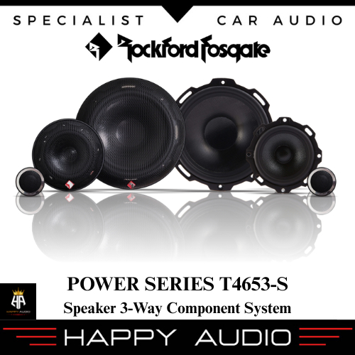 Jual Speaker 3-Way Component System ROCKFORD FOSGATE Power Series T4653-S Midbass + Midrange ...