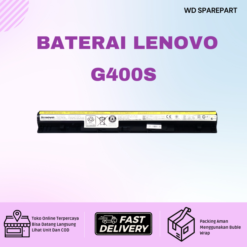 Jual [GARANSI 1 BULAN] Baterai ORIGINAL Laptop G400S GG40-30 G40-50 G40 ...