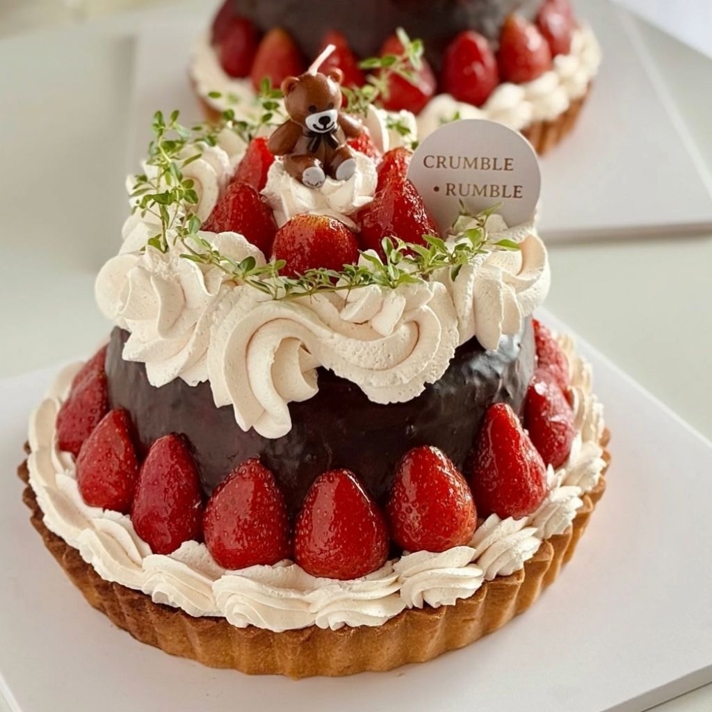 Jual CRUMBLE RUMBLE - CHOCO BERRY CAKE korean aesthetic kue coklat ...