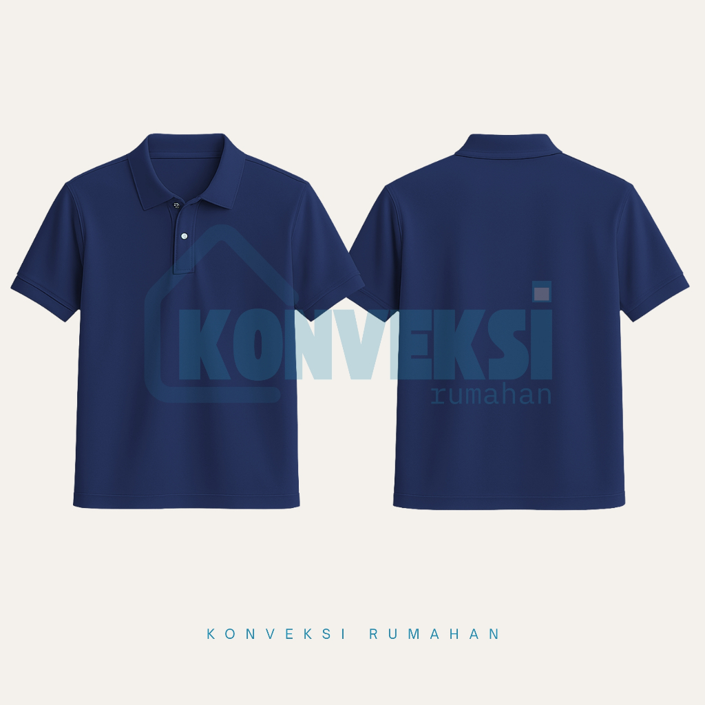 Jual kaos kerah pendek [navy polos] / kaos polo pria / polo shirt pria / kaos kerah / wangky ...