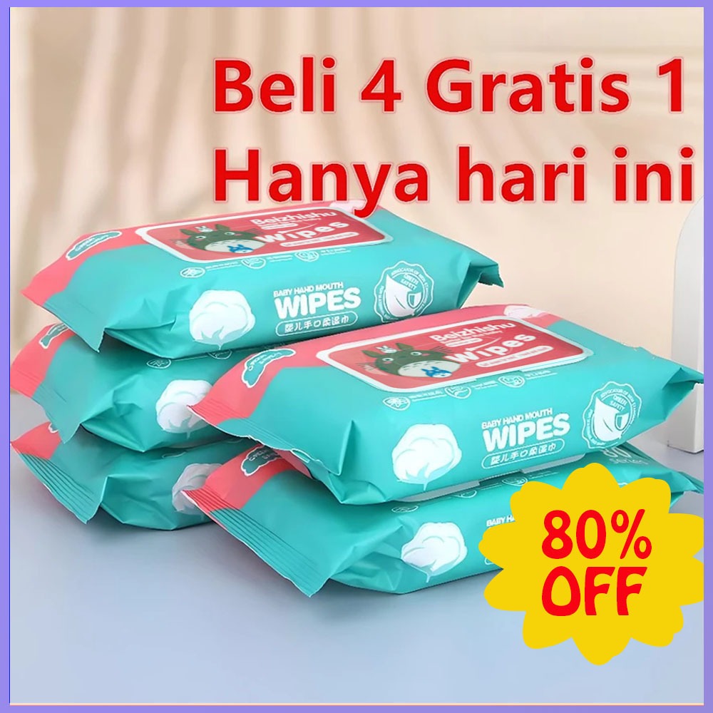 Jual (Beli4 Grats1} Tissue BABY WIPES Basah Bayi wipemart New bornTisu ...