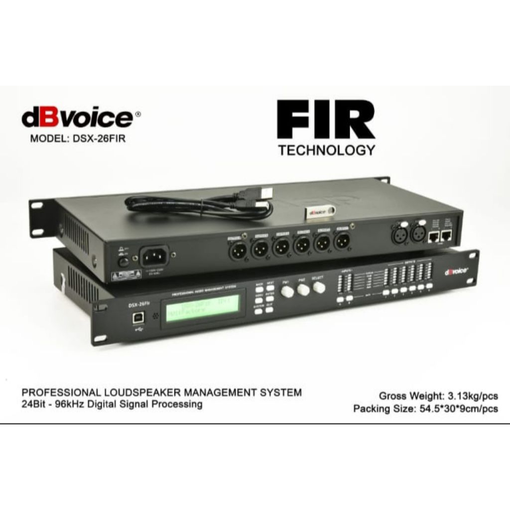 Jual speaker management dbvoice dsx 26 fir original dlms db voice dsx26 ...