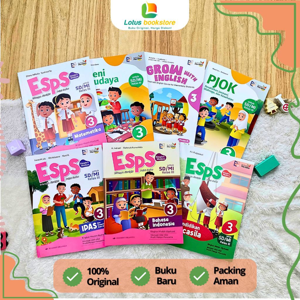 Jual Seri Esps SD Kelas 3 - Kurikulum Merdeka - Matematika - IPAS - Indonesia Pancasila ...