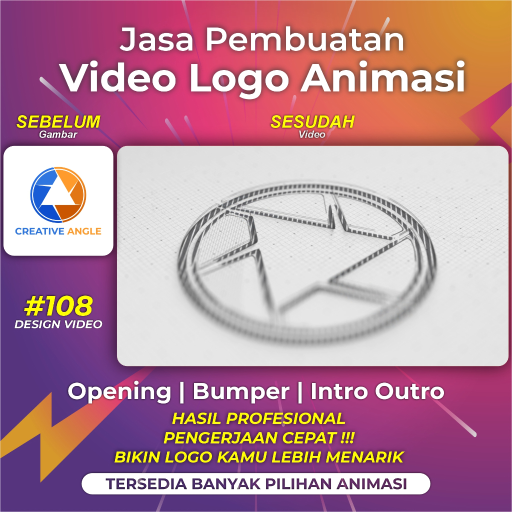 Jual Jasa Editing Video Animasi Opening Intro Outro Logo untuk ...