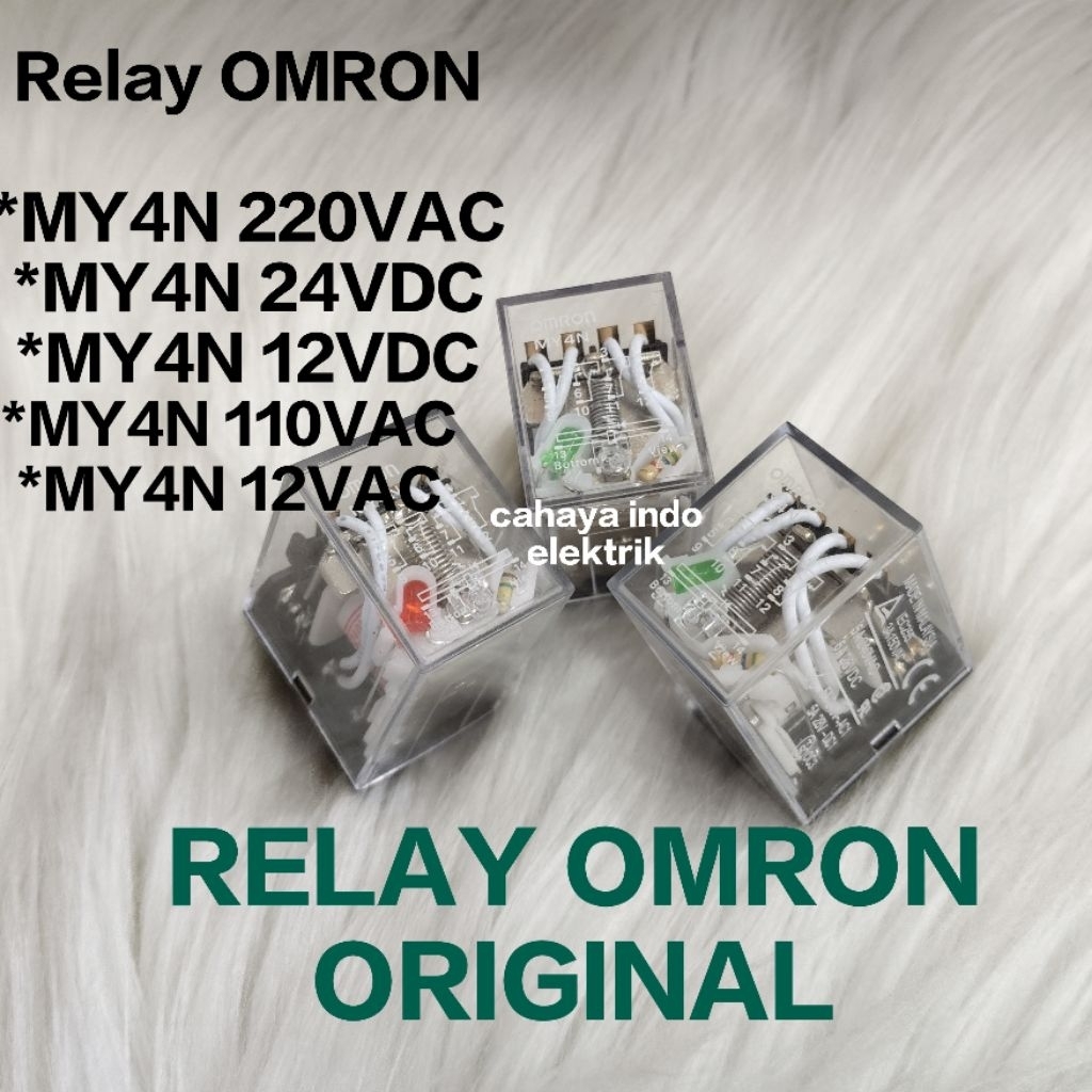 Jual relay omron original my4n 24vdc 5a 14pin/kaki/relay original omron ...