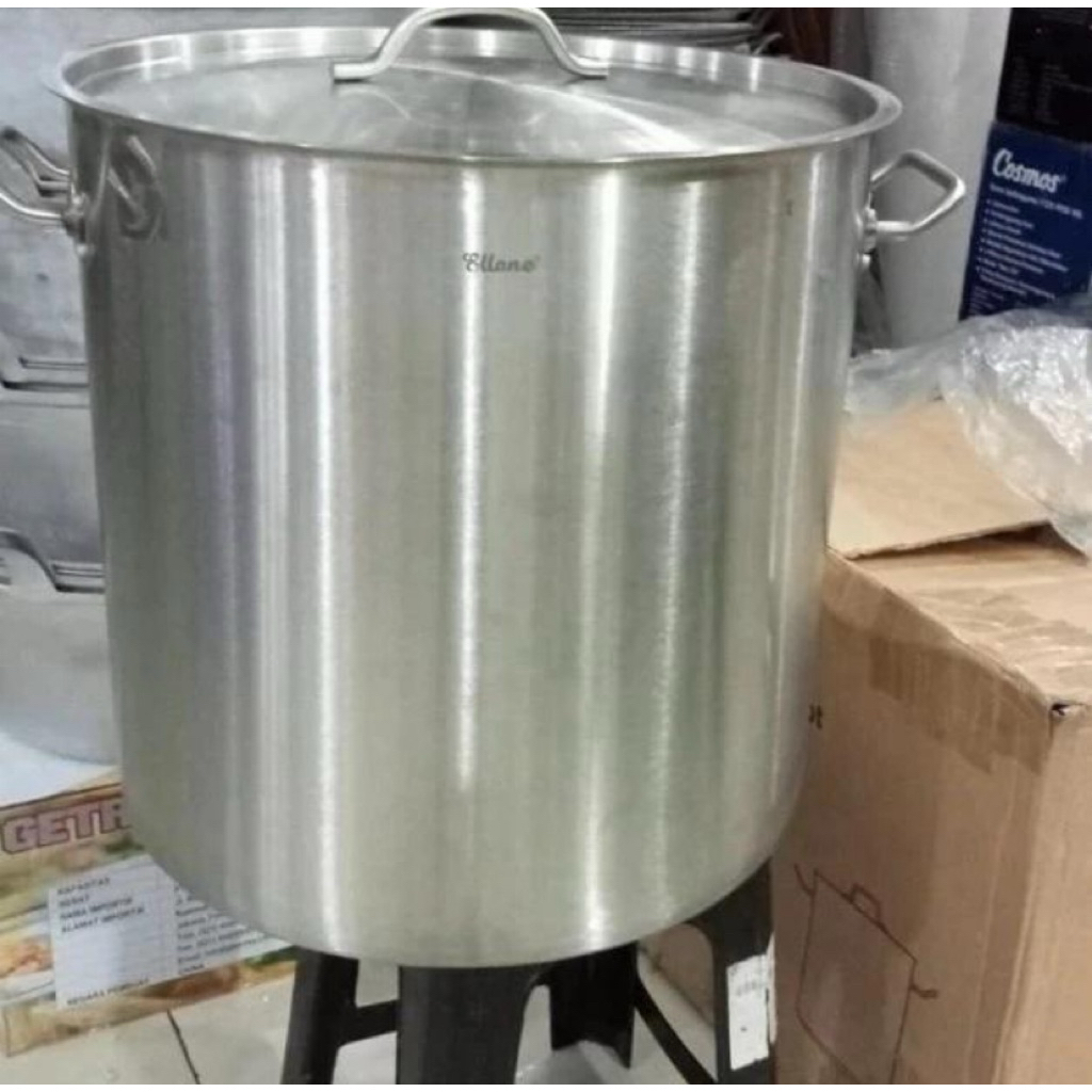 Jual Stockpot panci stainless tinggi buttom 50cm x 50 cm kapasitas 100 ...