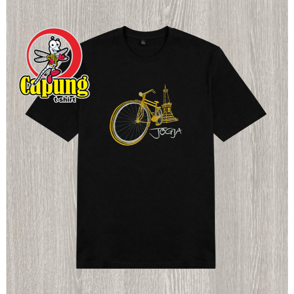 Jual KAOS JOGJA BORDIR ASLI MEREK CAPUNG T-SHIRT KAOS OLEH OLEH KHAS JOGJA KAOS JOGJAKARTA WARNA ...