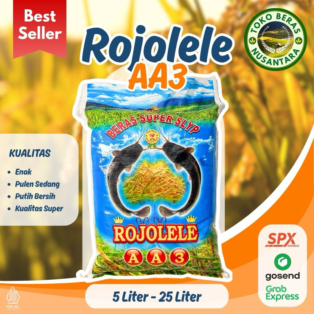 Jual RojoLele AA3 – Pulen & Empuk Berat 5 Liter/3kg/5kg/10kg/20kg | Shopee Indonesia