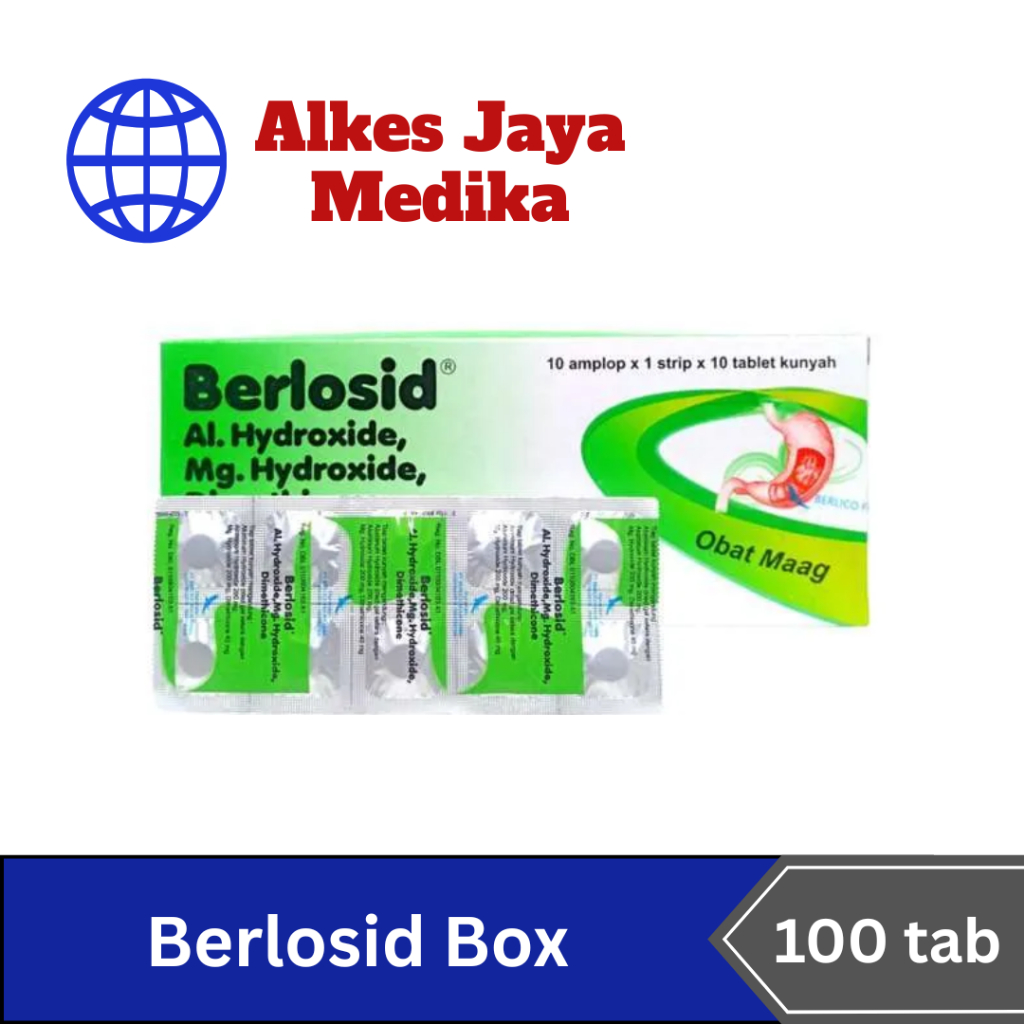 Jual Berlosid Box Isi 100 Tablet - Obat Maag | Shopee Indonesia