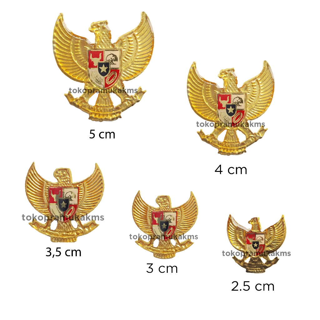 Jual Pin Garuda Pin Paskibra Paskibraka Garuda Kuningan Besar Kecil Pin ...