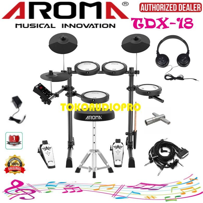 Jual Drum Aroma TDX18 Drum Elektrik Aroma TDX-18 Paket Drum Elektrik | Shopee Indonesia