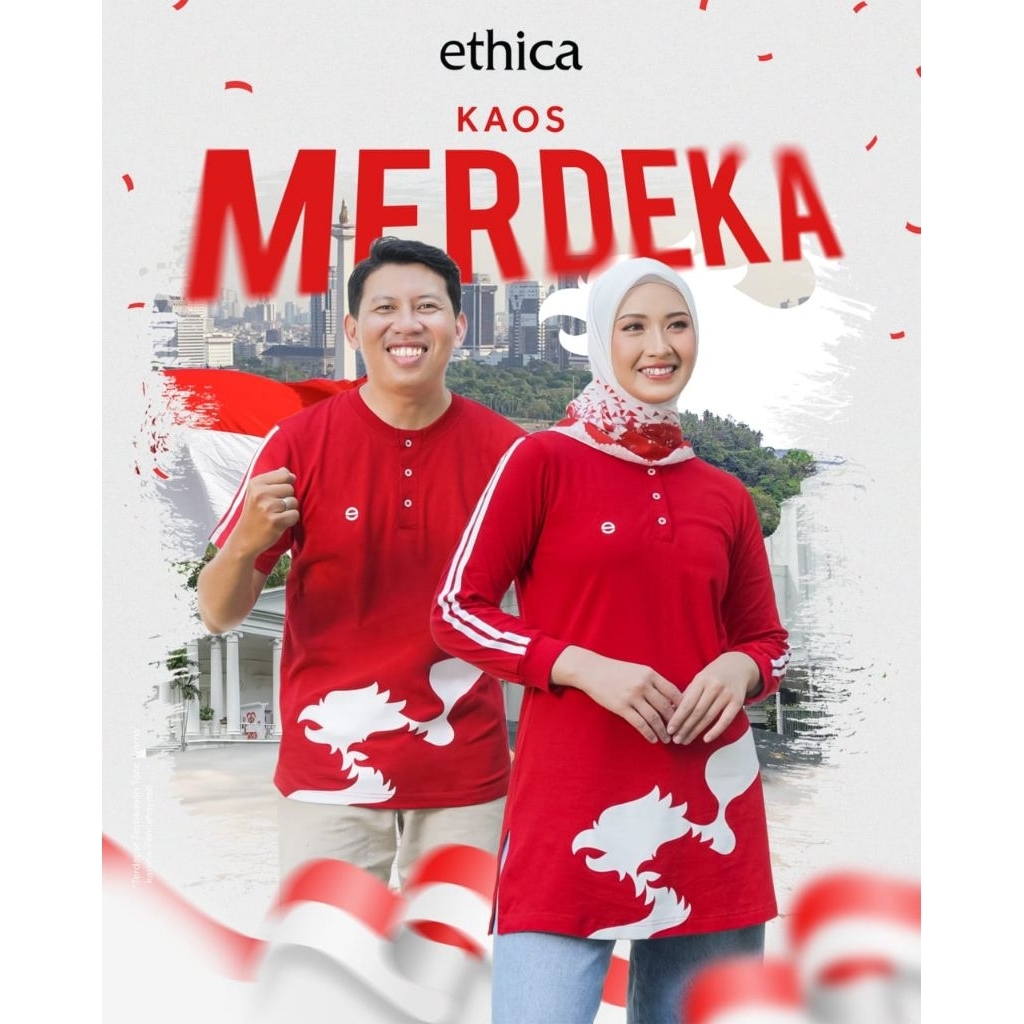 Jual KAOS MERDEKA 01 BY ETHICA KEMERDEKAAN SERIES MERDEKA SERIES T ...