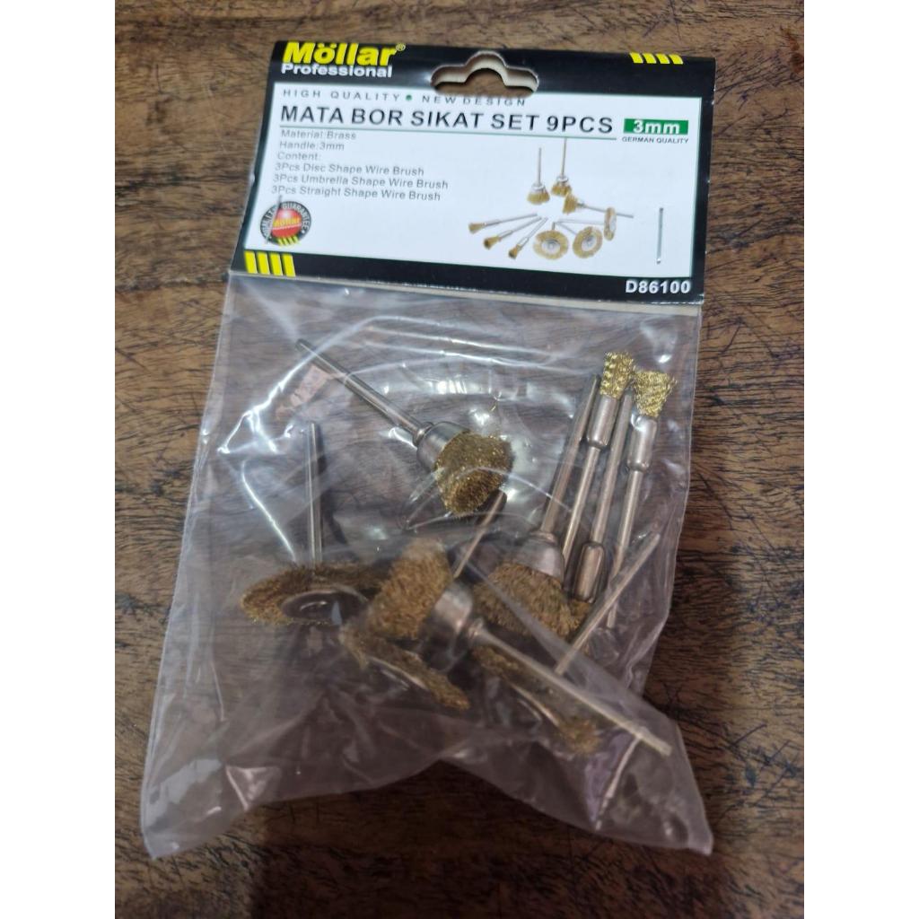 Jual MOLLAR D86100Mata Bor Tuner Sikat Kawat Kuningan Mini Die Grinder ...