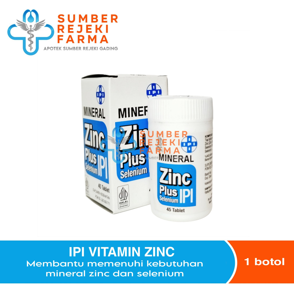 Jual IPI Mineral Zinc Plus Selenium (45 Tablet) | Shopee Indonesia