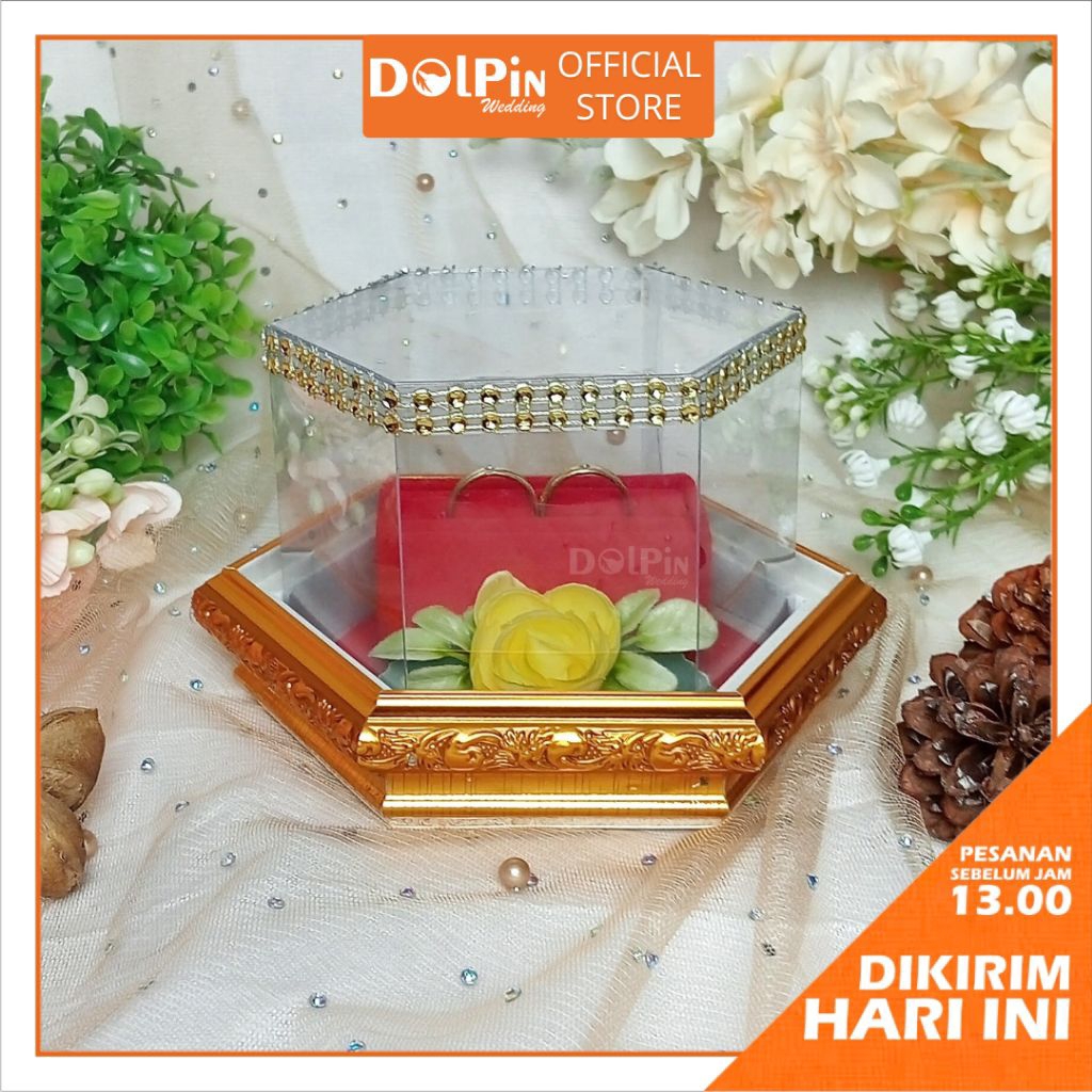 Jual Tempat Cincin Frame Fiber dengan Tutup Mika - Kotak Cincin ...
