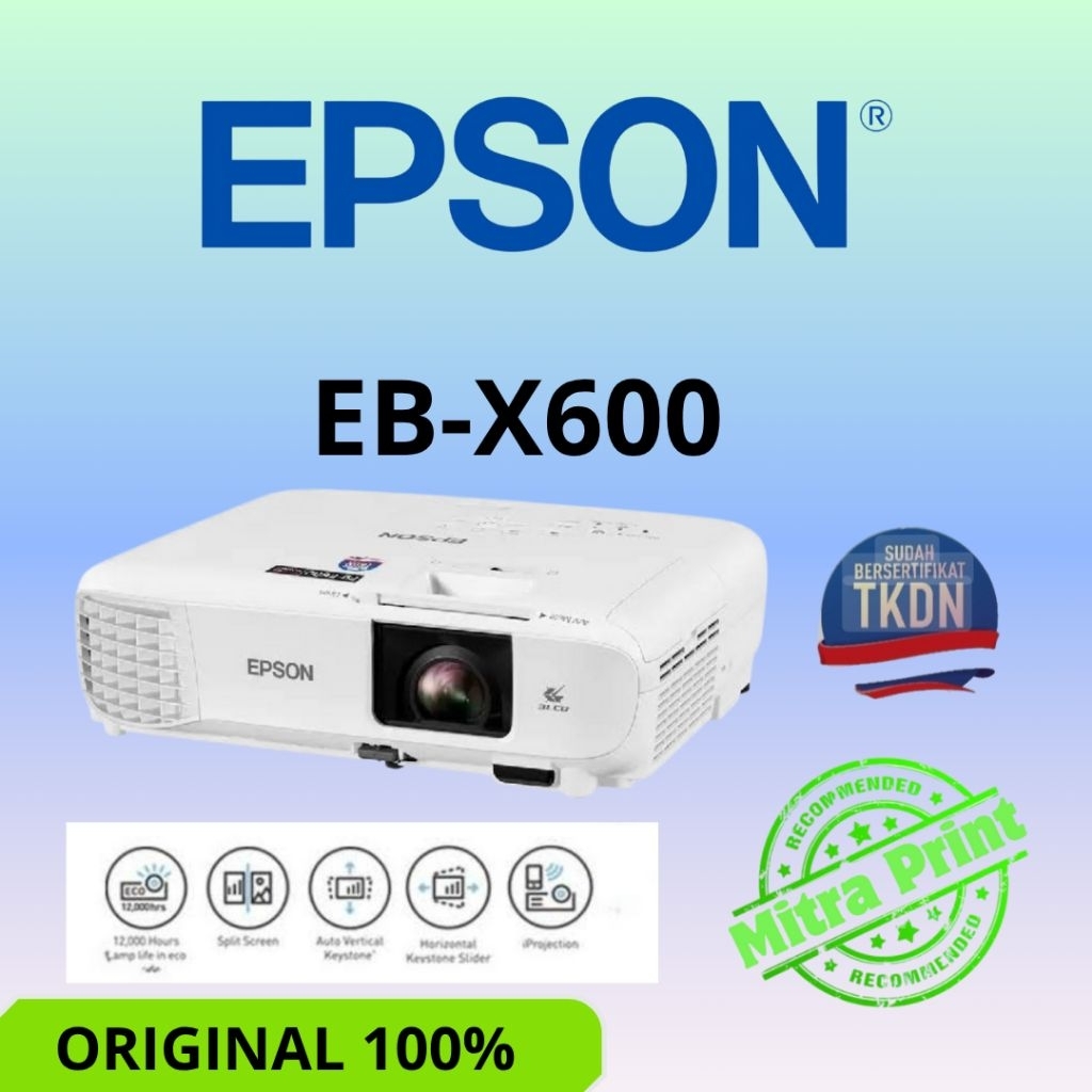 Jual PROYEKTOR EPSON EB-X600 EBX600 EB X600 GARANSI RESMI EPSON | Shopee Indonesia