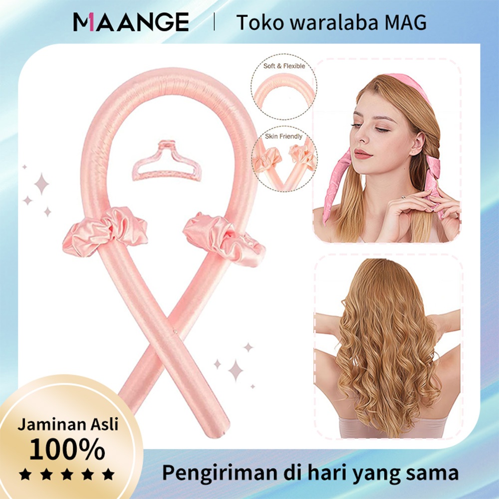 Jual MAANGE Satin Heatless Curls Set Band Alat Keriting Alat ...