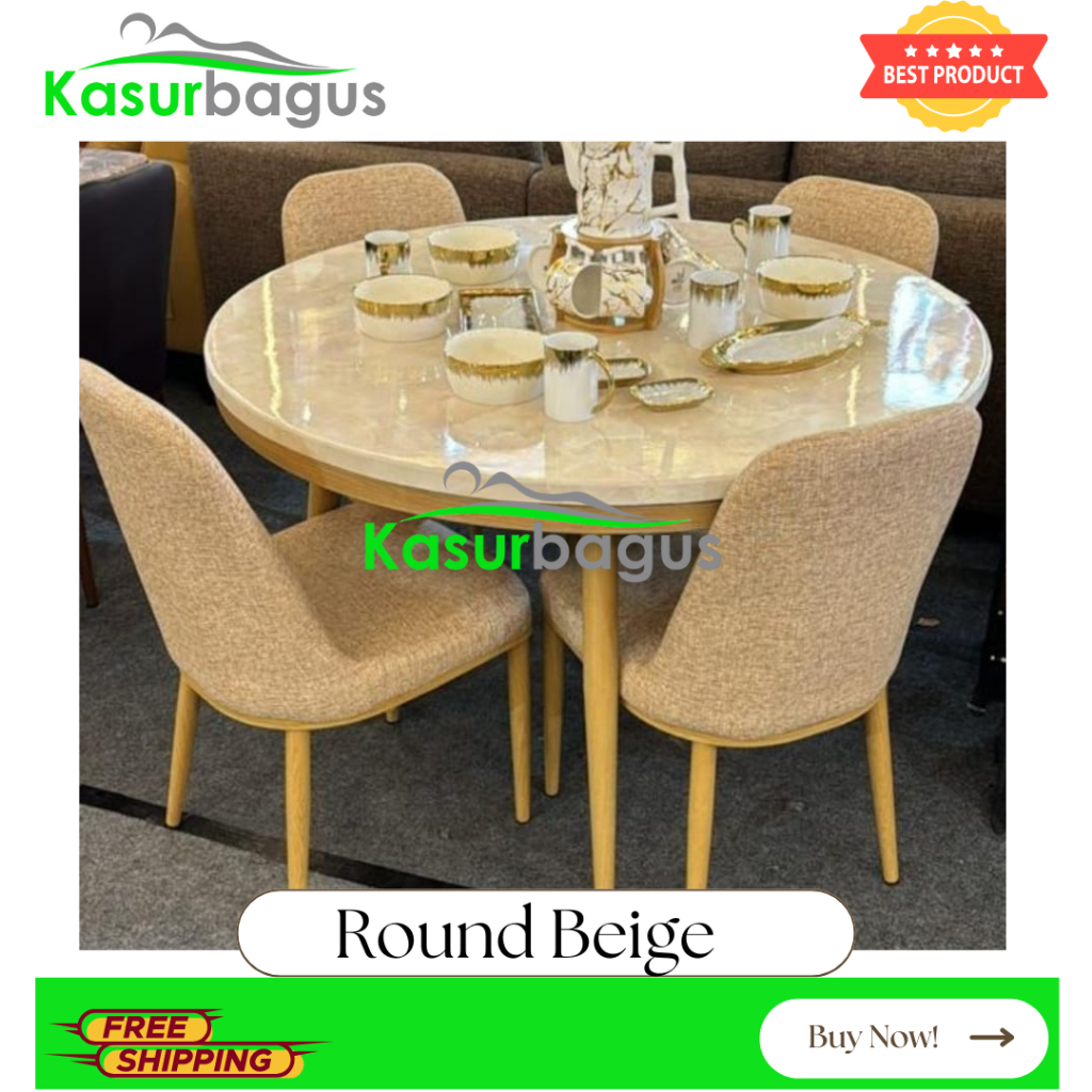 Jual Luxury Marble Round / Square Dining Table - Meja Makan Marmer ...