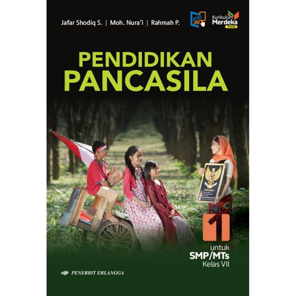 Jual BUKU PENDIDIKAN PANCASILA PPKN PKN KELAS 1 7 VII SMP ERLANGGA ...