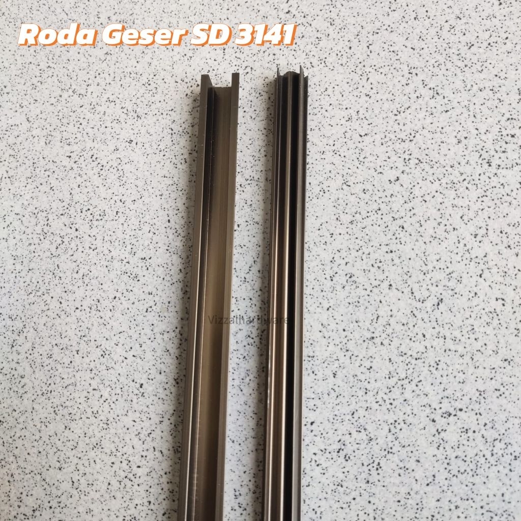 Jual Rel Lemari Geser Ukuran 50cm dan 75cm Model Tanam 3141, Roda ...