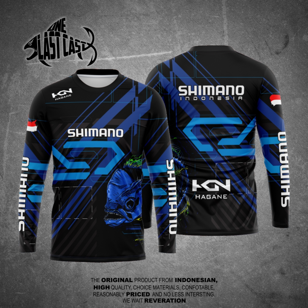 Jual JERSEY MANCING BAJU MANCING SHIMANO HAGANE BLUE GT FULLPRINT ...