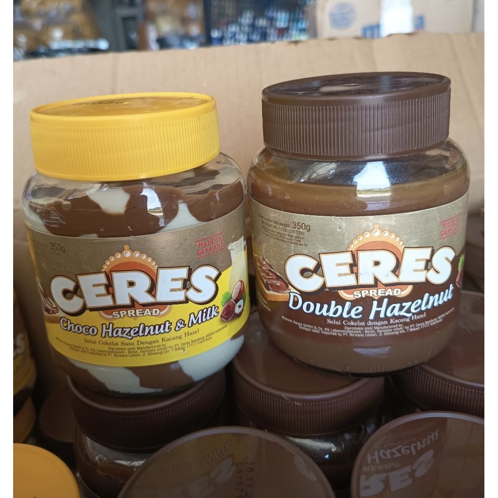 Jual Selai Ceres Spread Double Hazelnut & Choco Hazelnut 350 Gram ...