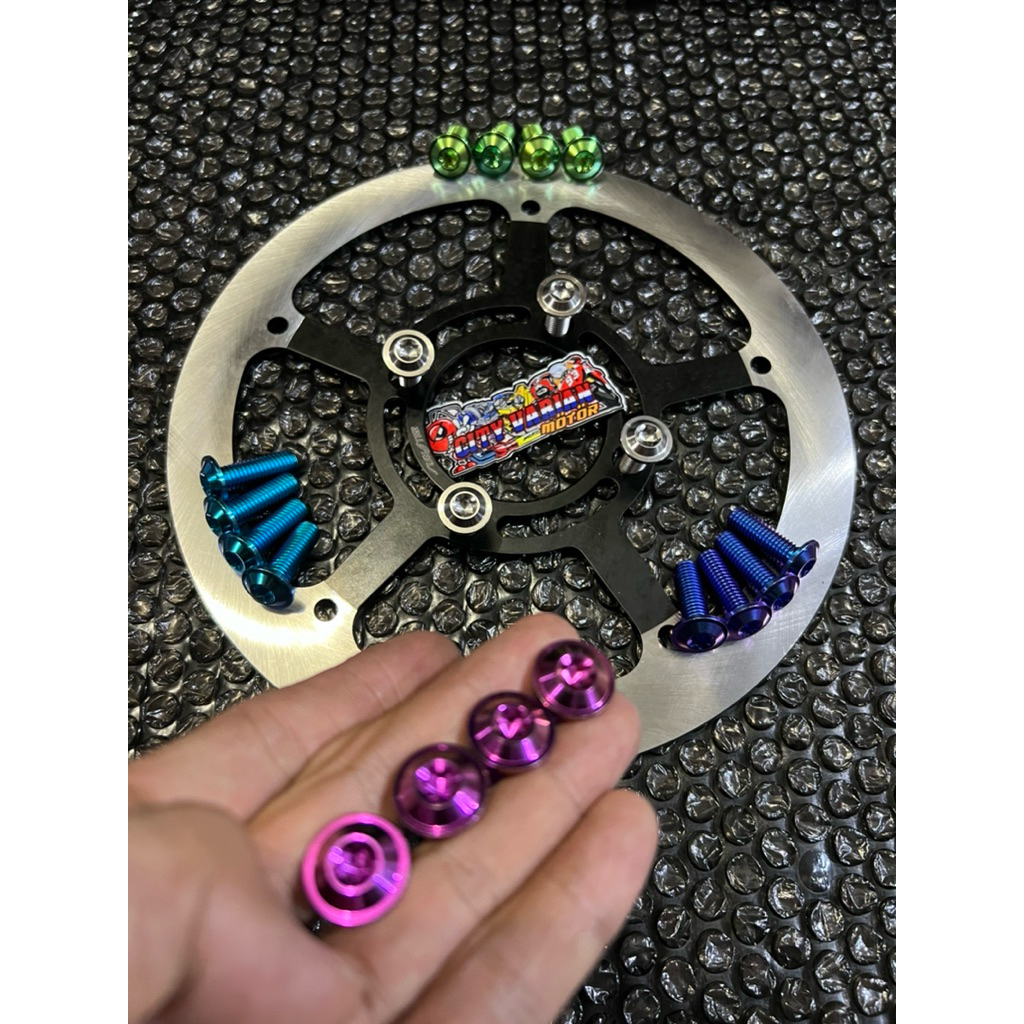 Jual DISC SUNSTAR PAKET DISC 220mm YAMAHA - HONDA BEAT SCOOPY GENIO ...