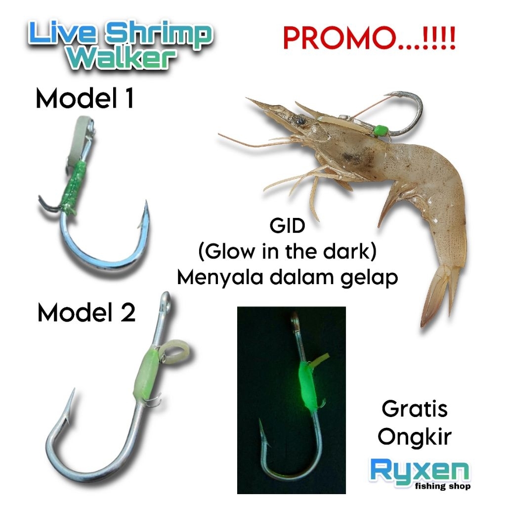Jual PROMO TOKO BARU!!! Mata kail pancing untuk udang hidup mancing di laut dan sungai muara ...