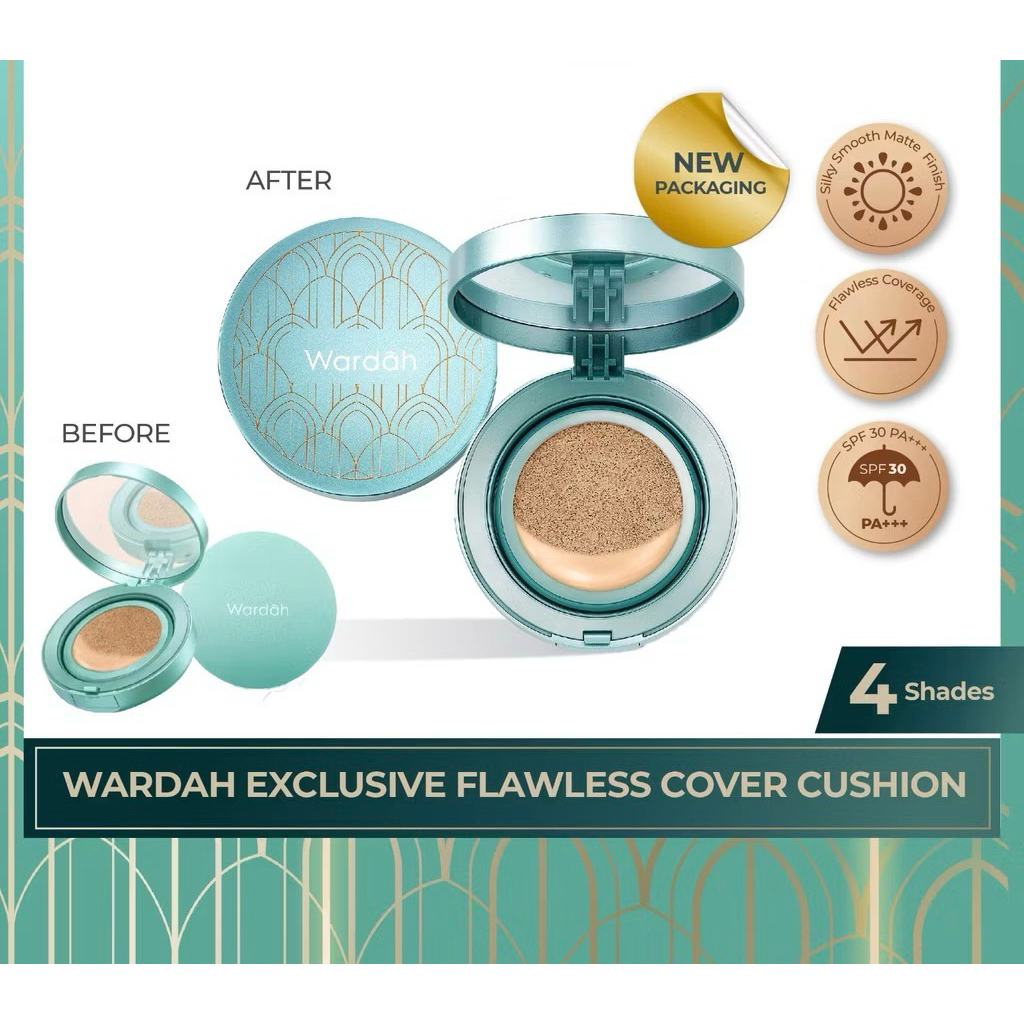 Jual WARDAH Exclusive Flawless Cover Cushion 15g | Shopee Indonesia