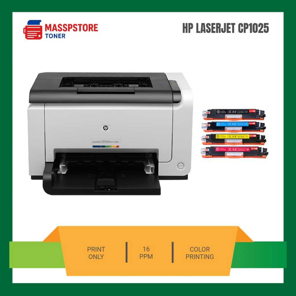 Jual Printer Laserjet CP1025 color bergaransi toner full | Shopee Indonesia