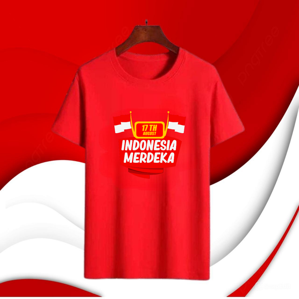 Jual Kaos Atasan Lengan Pendek Pria 17 AGUSTUS INDONESIA MERDEKA Ke 80/Pakaian Edisi Kemerdekaan ...