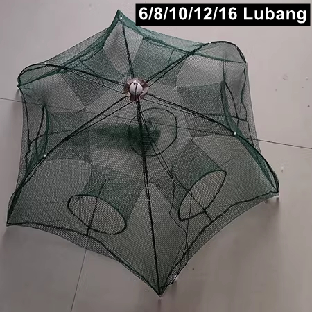 Jual Jala Payung Ikan 10 Lubang 12 Lubang Alat Penangkapan Ikan Fishing ...