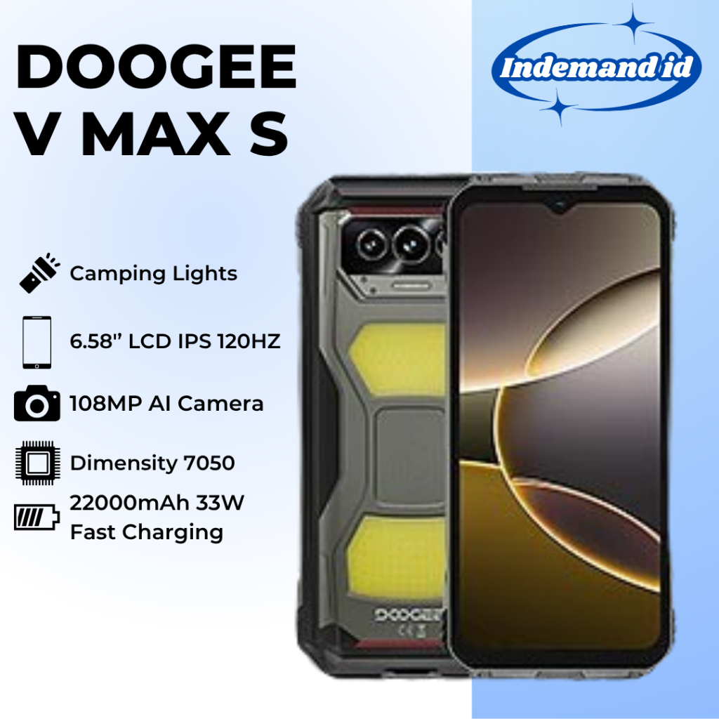 Jual Doogee V Max S Rugged Phone 5G Android 14 8GB 256GB 6.58 120HZ ...