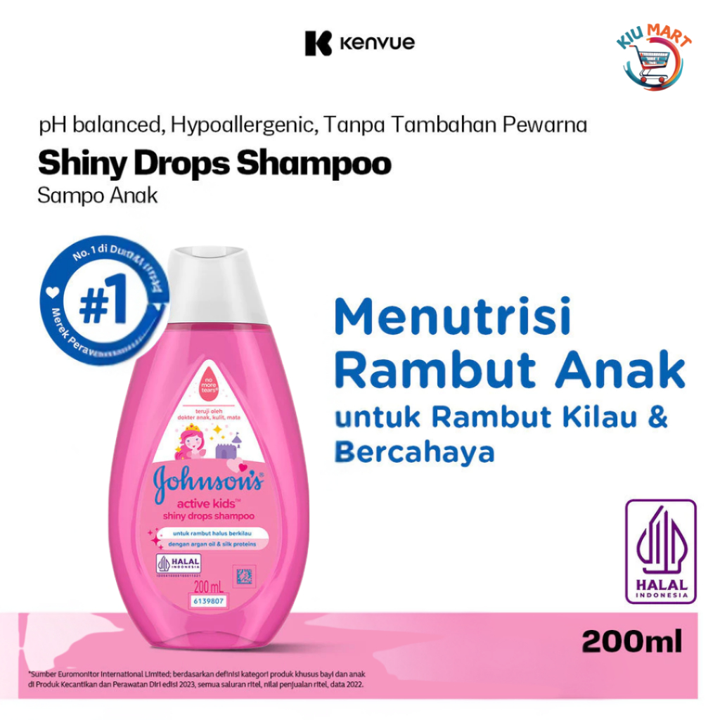 Jual Johnson's Active kids Shiny drop shampoo 200ml | 100ml | Shopee Indonesia