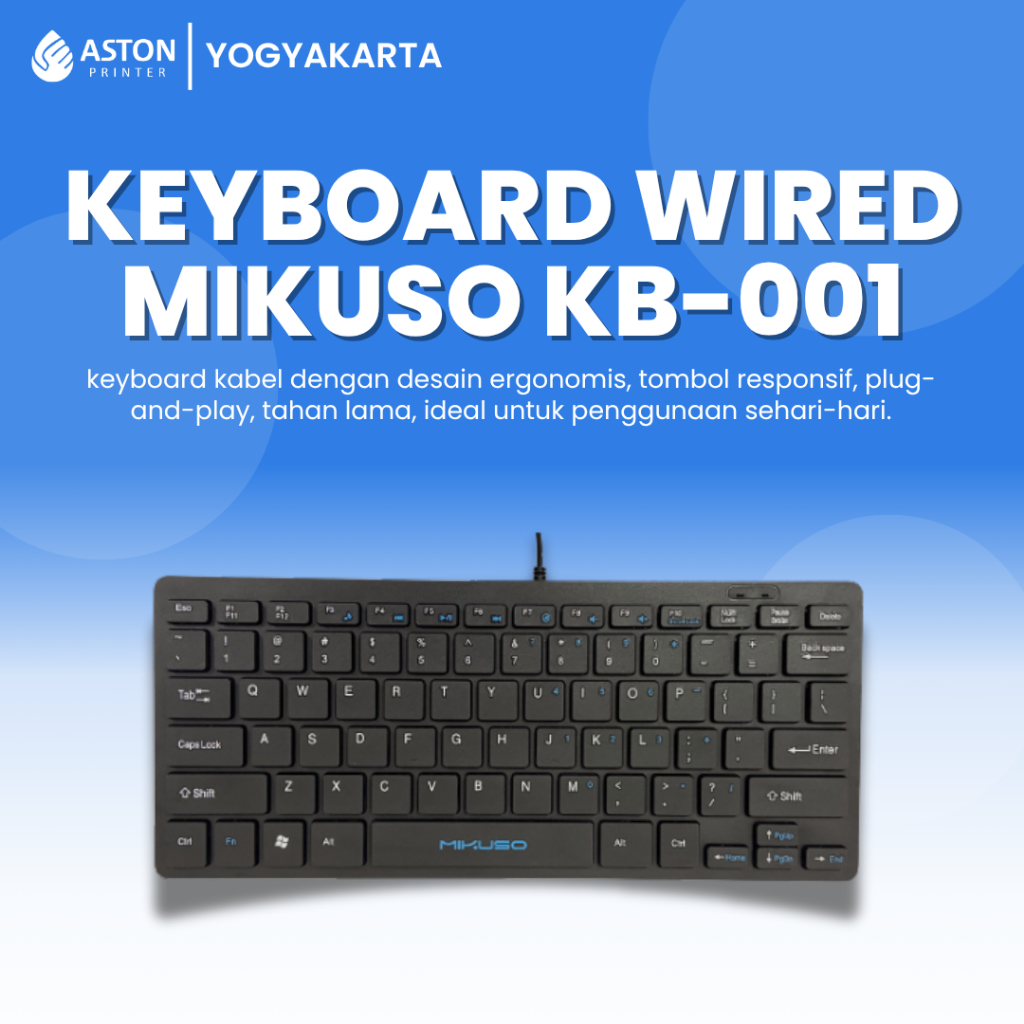 Jual Keyboard Mikuso KB-001U Wired USB | Shopee Indonesia