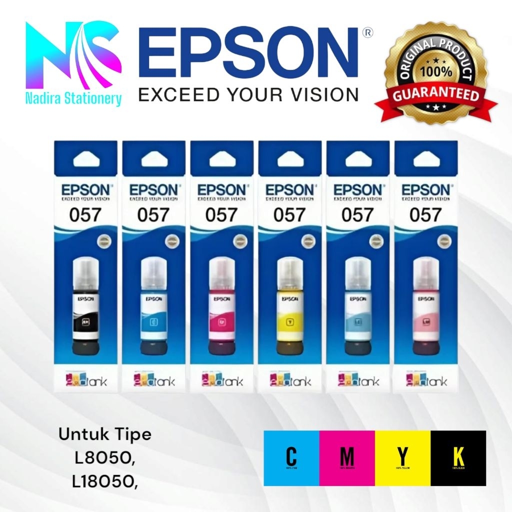 Jual TINTA EPSON 057 ORIGINAL 1SET 6WARNA UNTUK TIPE PRINTER L8050 ...